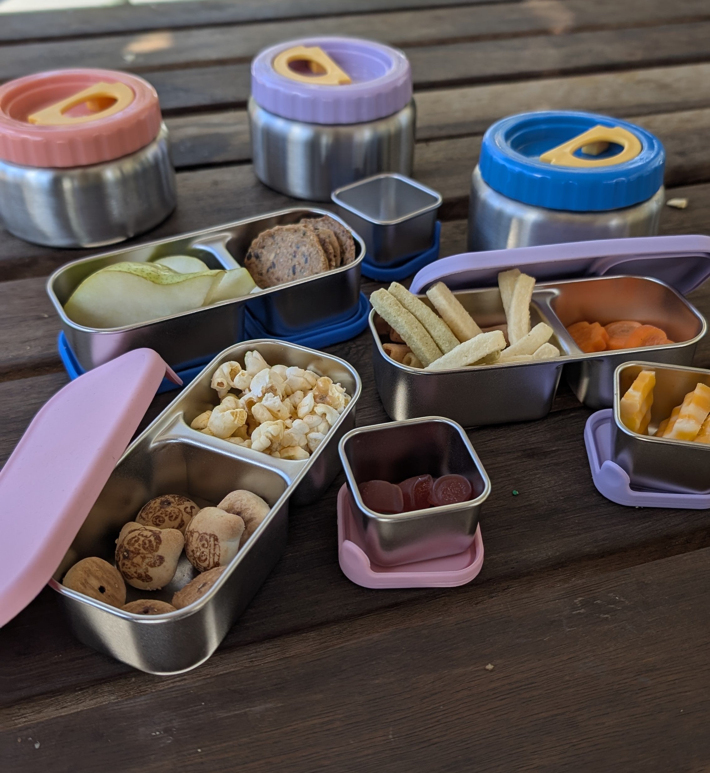 Square snack pots | Kiddy Kingdom